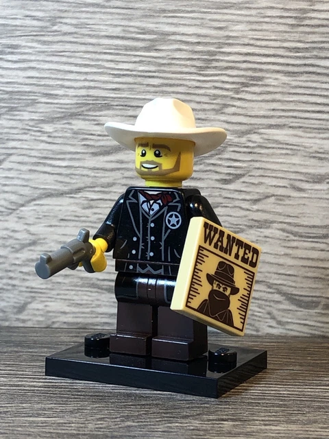 LEGO SHERIFF WESTERN Cowboy Revolver Wanted Poster Minifigure Ranger ...