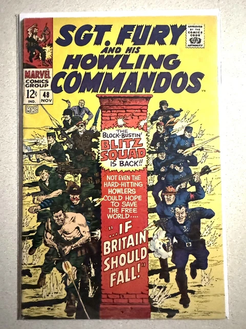 SGT FURY HOWLING Commandos #45. (VG+/FN) âge d'argent. Marvel Stan Lee ...
