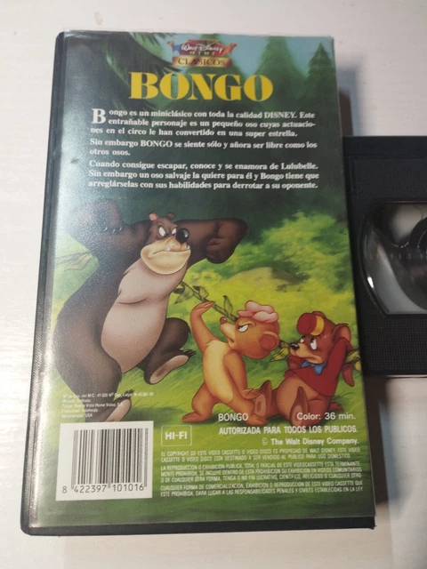 BONGO MINI CLASSICS de WALT DISNEY - VHS Tape Spanish 4T $37.64 ...