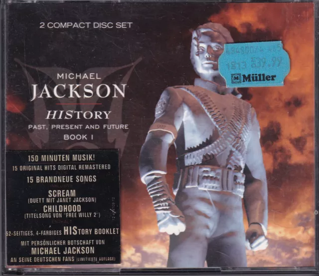 MICHAEL JACKSON - History Past, Present And Future Book I - Epic 2 CD ...