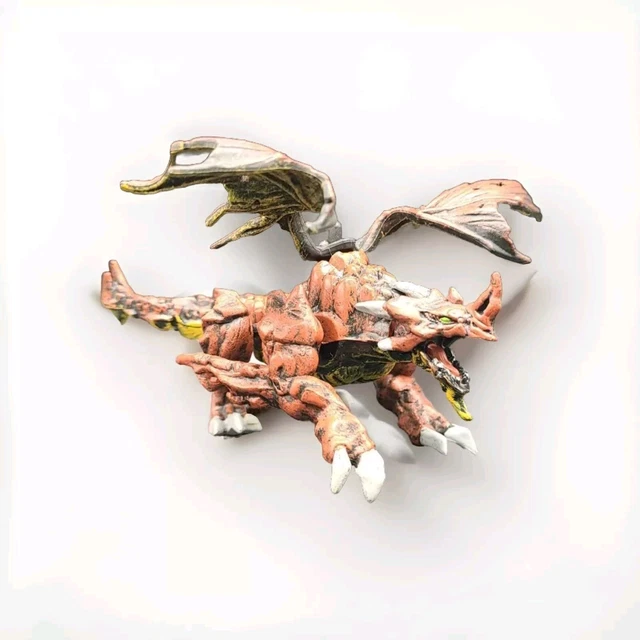MEGA BLOKS PLASMA Dragons CRYMSON Vulcan Fire Dragon 9608 Mattel Action ...