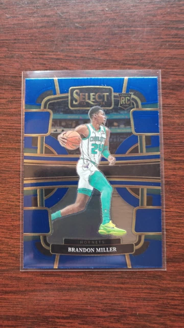 2023-24 PANINI SELECT NBA Brandon Miller Blu Concourse Rookie Hornets ...