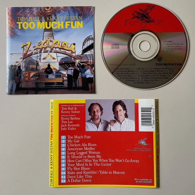 TOM BALL & Kenny Sultan: ""Too Much Fun"" CD — CUSTODIA GIOIELLO N0 ...