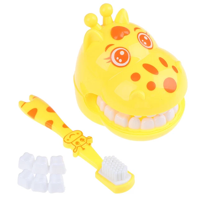 GIRAFFE TEETH BRUSH Demo Teaching Model Kids Earlier Education Brushing ...