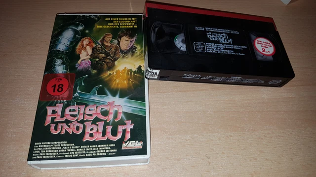 FLEISCH UND BLUT - Rutger Hauer - VCL Prägecover Erstauflage - VHS - ab ...