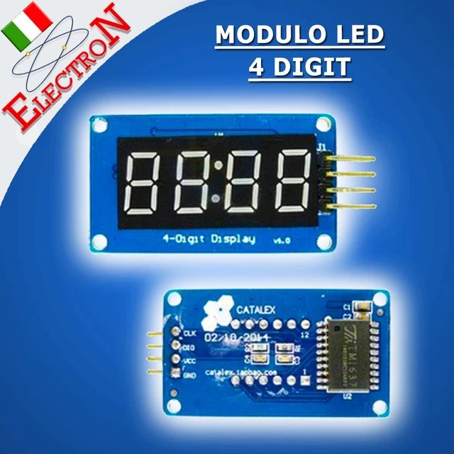 Modulo 4 Digit Led Display Tm1637 Seriale Luminosita Regolabile Clock Arduino Eur 240 