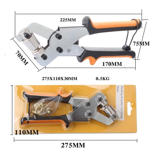 VERBESSERTE EFFIZIENZ MIT einfach zu bedienender Ösen-Handpresse-Kit ...