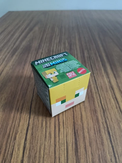 MATTEL ACTION FIGURES Minecraft MOB HEAD MINIS - Alex in Gold Armor NEU ...