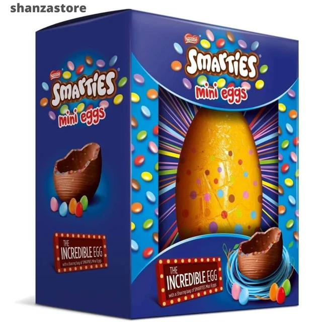 NESTLÉ SMARTIES INCREDIBLE Easter Egg Smarties Mini Smarties 480g £19. ...