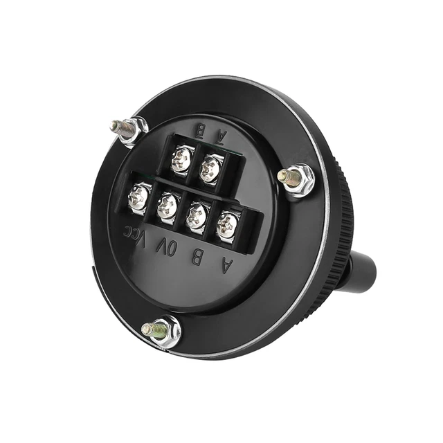 (LE NOIR)100PPR 6 Terminal Encodeur Rotatif Électronique CNC Roue ...