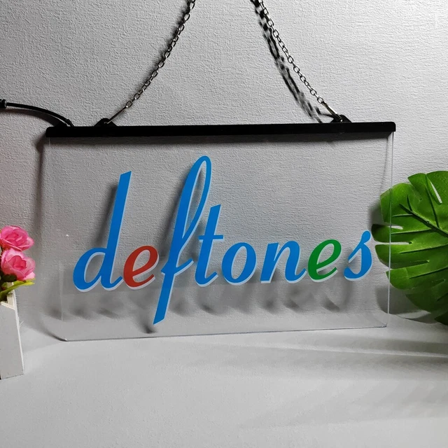 DEFTONES MUSIC BAND Room LED Neon Sign Light Wall Art Lamp Home Man ...