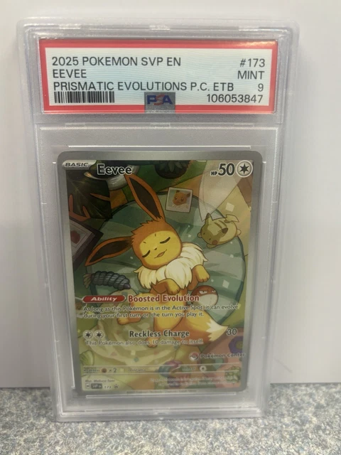 2025 POKEMON PRISMATIC Evolutions Pokemon Center PC ETB Promo Eevee ...