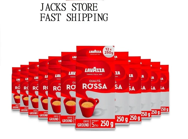 LAVAZZA QUALITÀ ROSSA, Ground Coffee Espresso, 250 g (Pack of 12) £47. ...