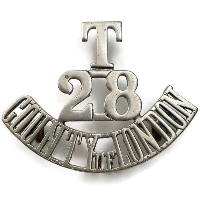 28TH TERRITORIAL BATTALION (Artists Rifles) London Regiment Shoulder ...