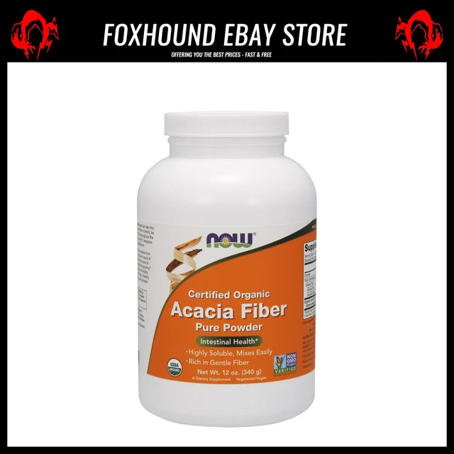 NOW FOODS ACACIA Fiber Organic Powder - 340 Grams £24.05 - PicClick UK