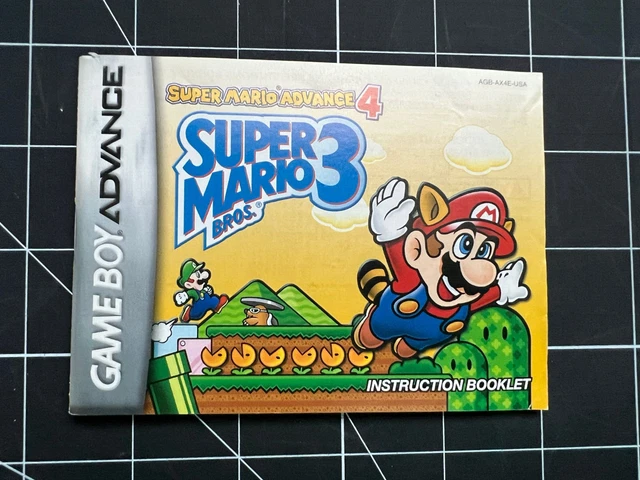 SUPER MARIO ADVANCE 4: Super Mario Bros. 3 Booklet – GBA (No cartridge ...