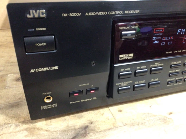 RECEPTOR DE CONTROL de audio y video JVC RX-8000V en funcionamiento 100 ...