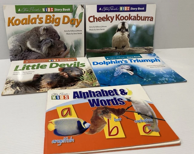 STEVE PARISH KIDS Books X5 Early Readers Med PB Australian Animals ...