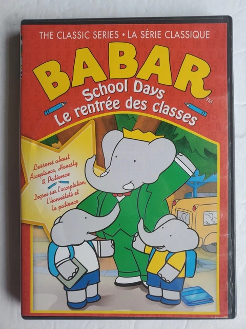 BABAR SCHOOL DAYS The Classic Series DVD 1991 Nelvana E-One Animated ...