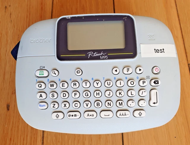 BROTHER PT-M95 LABEL Maker P-Touch Label Printer Handheld w UK QWERTY ...