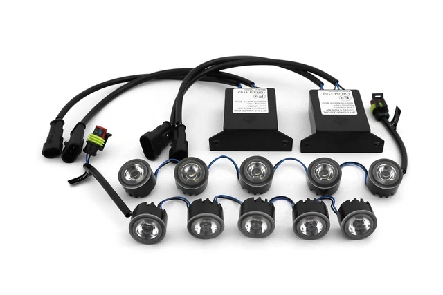 HELLA DAYTIME RUNNING Light DRL Set Vehicle Front LED 24V 12V (2PT 010 ...