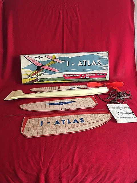 AVIOMODELLI I ATLAS vintage kit rubber engine EUR 139,00 - PicClick IT