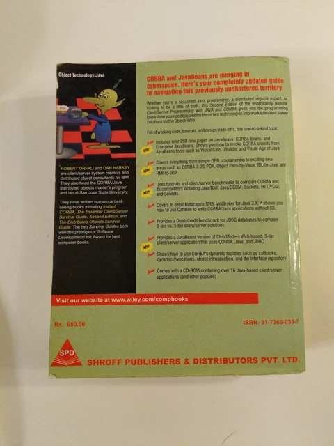 CLIENT/SERVER PROGRAMMING WITH Java and Corba 2nd Ed Robert Orfali Dan ...