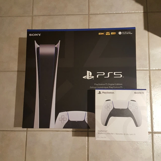 PS5 PLAYSTATION 5 Console DIGITAL Version + EXTRA Controller - SHIPS ...