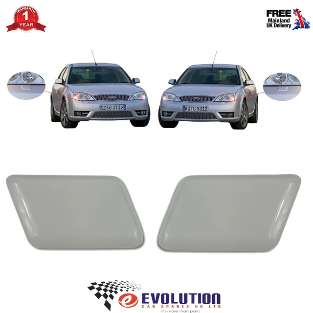HEADLAMP HEADLIGHT WASHER Nozzle Jet Cover Cap For Ford Mondeo Mk3 Iii ...
