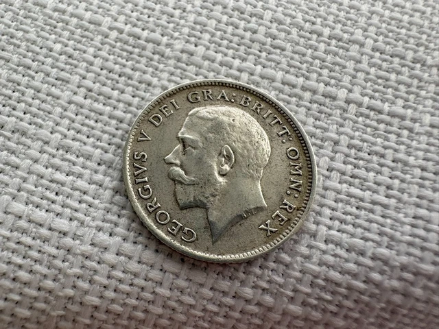 SILVER SIXPENCE COINS 1916 x 3 King George V (3) Bare Head Design £21. ...