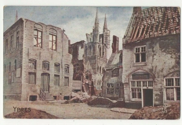 WW1 YPRES LA Place Du Musee 1915 Belgium Antony Postcard 239c £3.00 ...