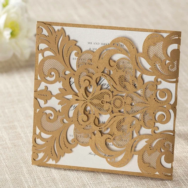 LASER CUT WEDDING invitations,DIY invitations,Printable invitations ...