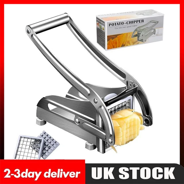 FRENCH FRIES POTATO Chip Cutter Stainless Steel Slicer Chipper Chopper ...