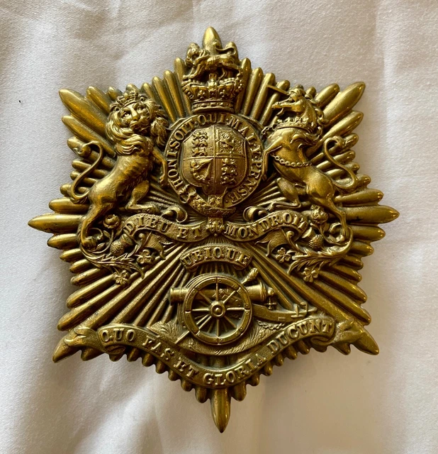 BRITISH ROYAL ARTILLERY Regiment Albert Shako Helmet Plate 1845-1855 ...