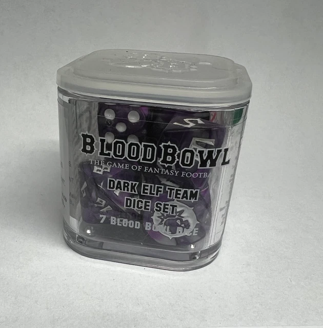BLOOD BOWL DARK elf dice set OOP EUR 50,00 - PicClick DE