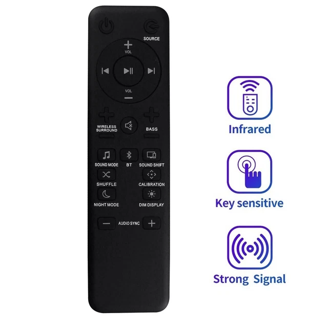 REPLACE REMOTE CONTROL for BAR/2.1/3.1/5.1 BAR 5.1 Sound Bar H4K12955 £ ...
