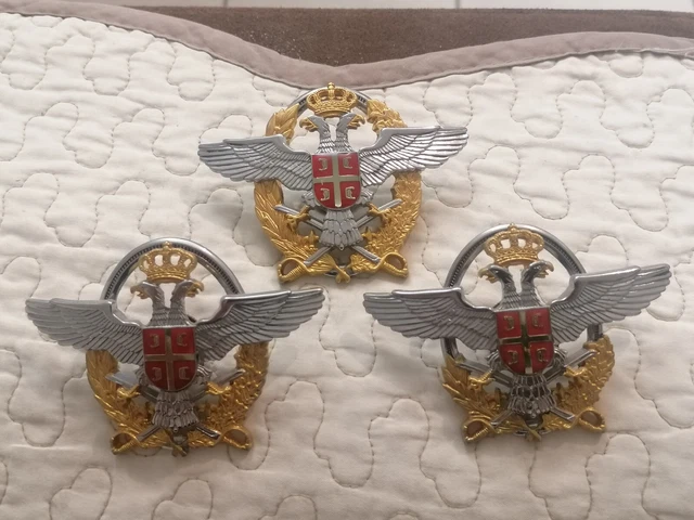 LOT INSIGNES ARMÉE De L'air Serbe Serbie Serbian Air Force Serbia Cap ...