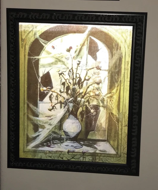 MARC DAVIS CONCEPT Art for Haunted Mansion "Wilting Flowers" Lenticular ...
