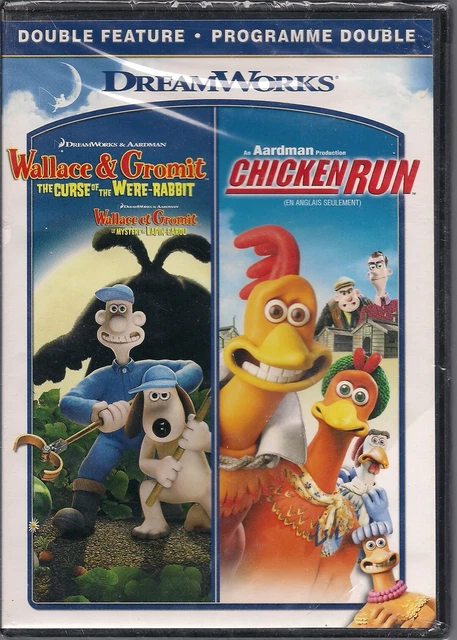 WALLACE GROMIT: THE Curse of the Were-Rabbit/ Chicken Run DVD, 2010 ...