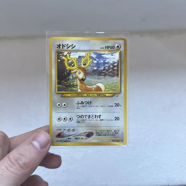 CARTE POKÉMON JAPONAISE pocket monsters Cerfrousse no. 234 commune neo ...