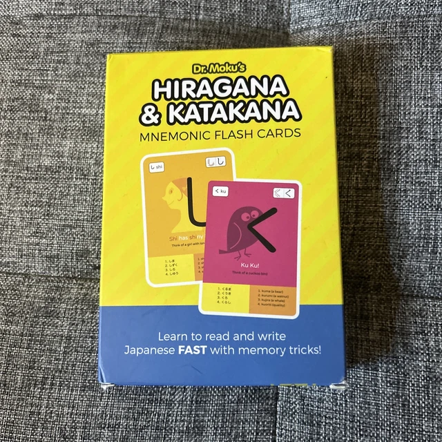 DR. MOKU’S HIRAGANA & Katakana Mnemonic Flash Cards Basic Japanese 55 ...