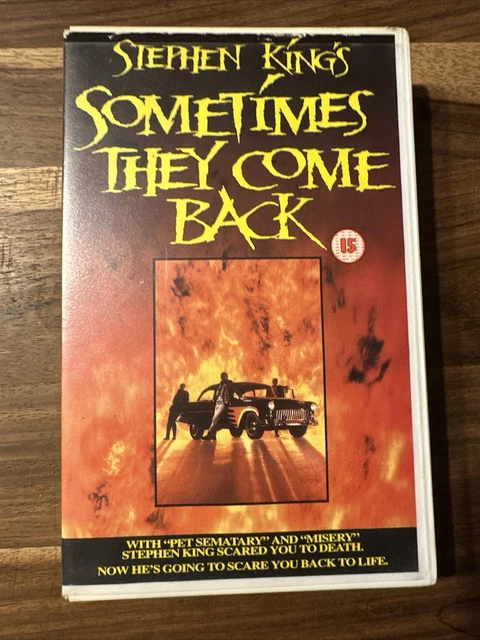 STEPHEN KING’S SOMETIMES They Come Back VHS Ex Rental Big Box Horror ...