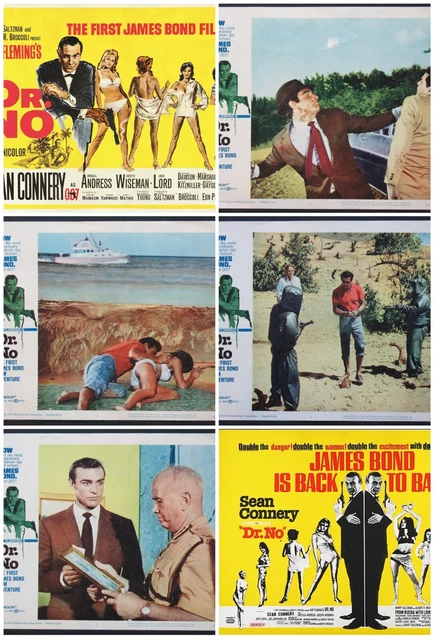 VINTAGE &DR NO& 007 Theatrical Film Release Lobby Cards Fine Art Postcard 1962 £18.40 - PicClick UK