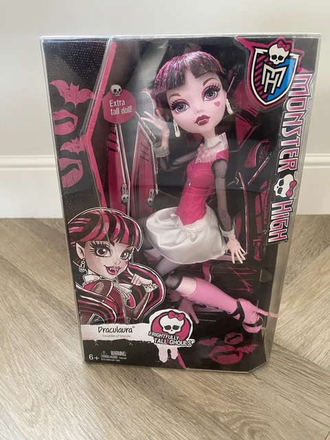RARE MONSTER HIGH Draculaura Frightfully Tall Ghouls Doll 17 Inch BOXED ...