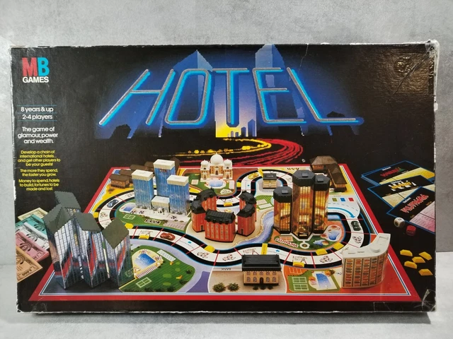 VINTAGE MB GAMES HOTEL Board Game 1980s 99.5% Complete Free P&P EUR 18 ...