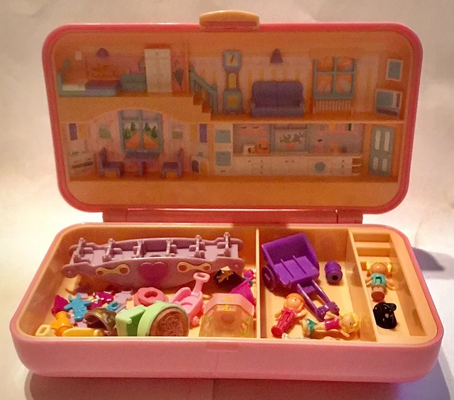 1 POLLY POCKET mini Pretty Hair Playset Dose + Zubehör Teile Bluebird ...