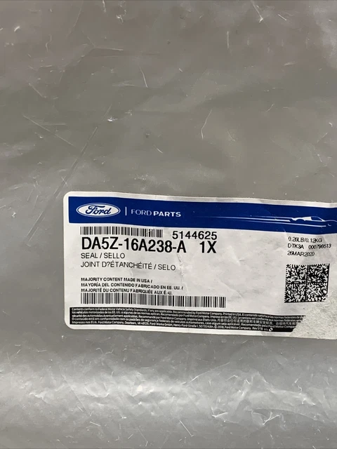 GENUINE FORD FRONT Seal DA5Z-16A238-A Fits 2013-2016 Lincoln MKS $42.88 ...