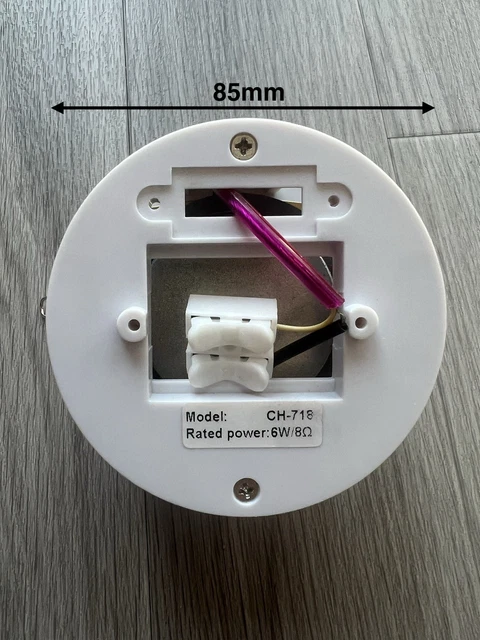 CH-718 WIRED CEILING Speaker 6W RMS 8 Ohm Round White £10.80 - PicClick UK
