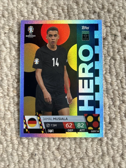 JAMAL MUSIALA HERO Euro 2024 £0.25 - PicClick UK