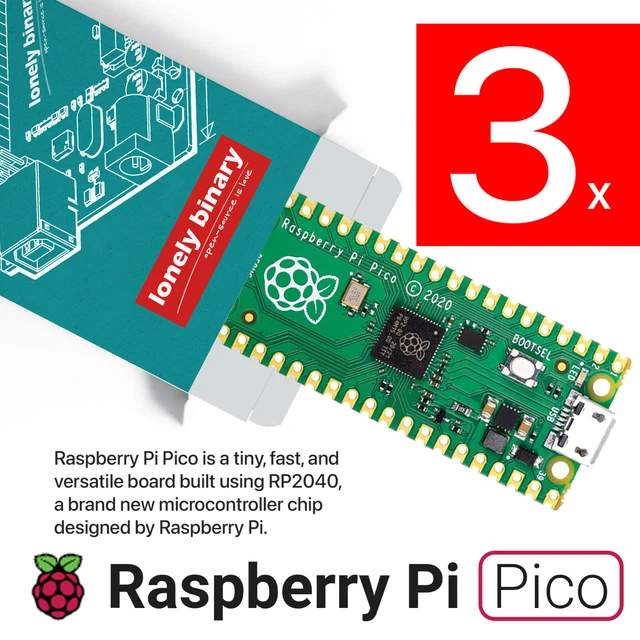LONELY BINARY RASPBERRY Pi Pico RP2040 Microcontroller MicroPython Board Arduino $118.94 ...
